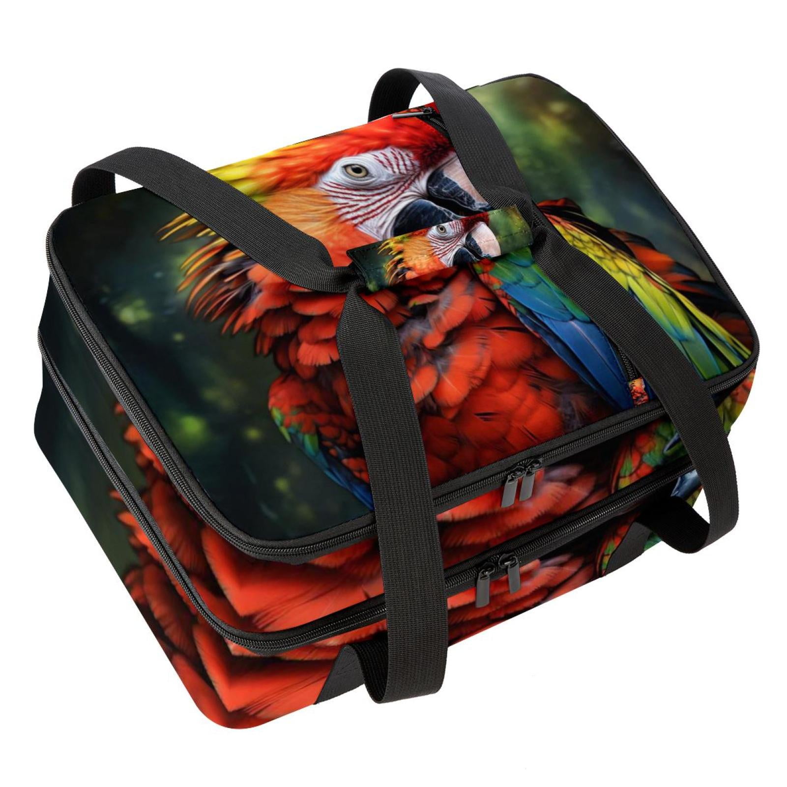 Parrot Double Layered Insulated and Refrigerated Lunch Bag with Two ...