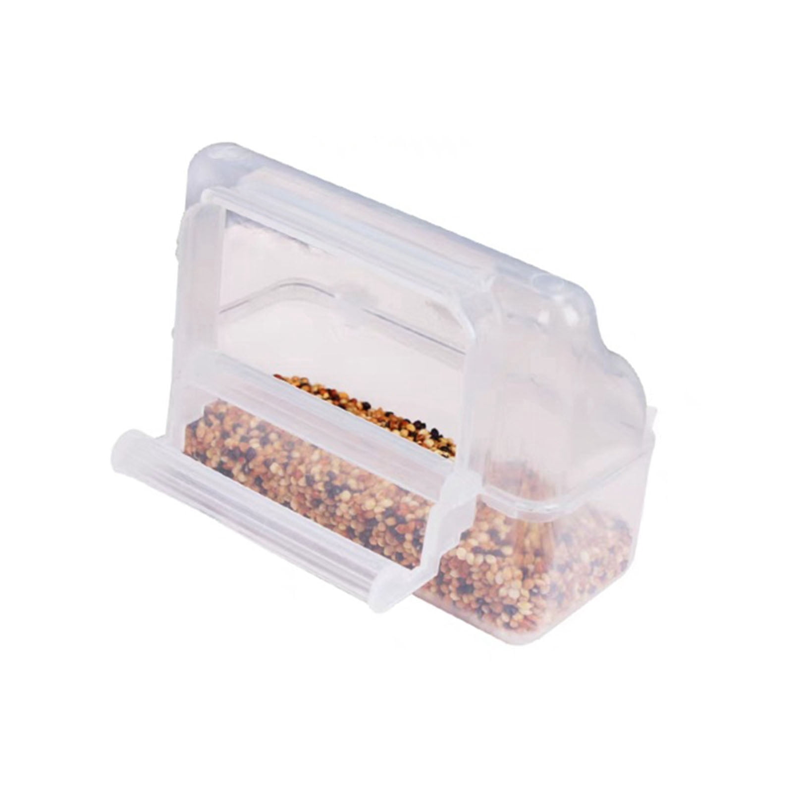 Parrot Feeder Drinker Transparent Hanging Bowl with Anti-Spill Water ...