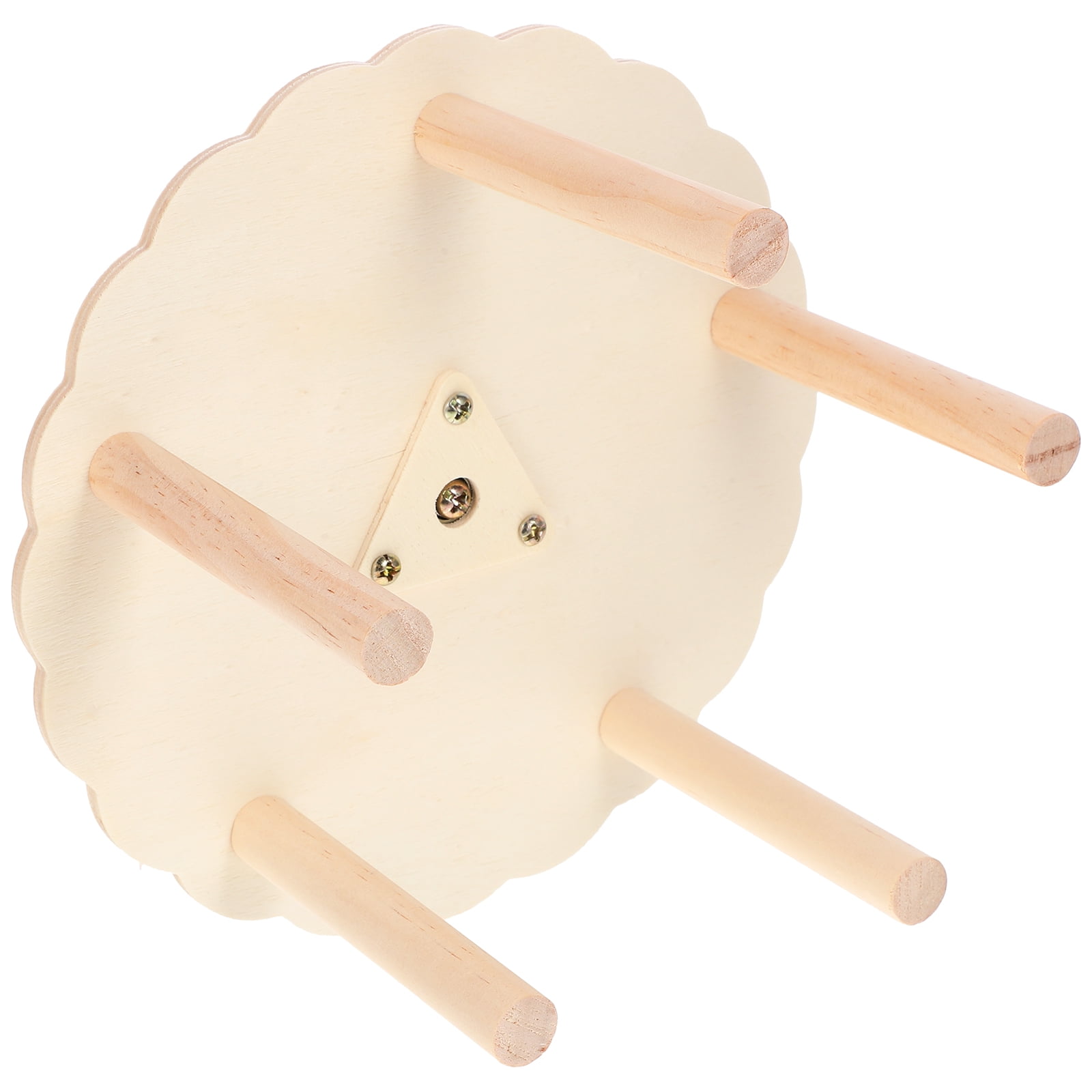UPKOCH Rotating Ferris Wheel Bird Toy Wood Parrots Indoor Set 7.9x7.9x4 ...