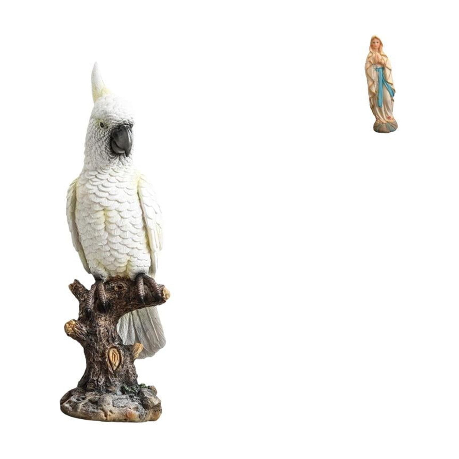 Parrot Figurine Virgin Mary Statue Luther Sculpture Resin Material for ...