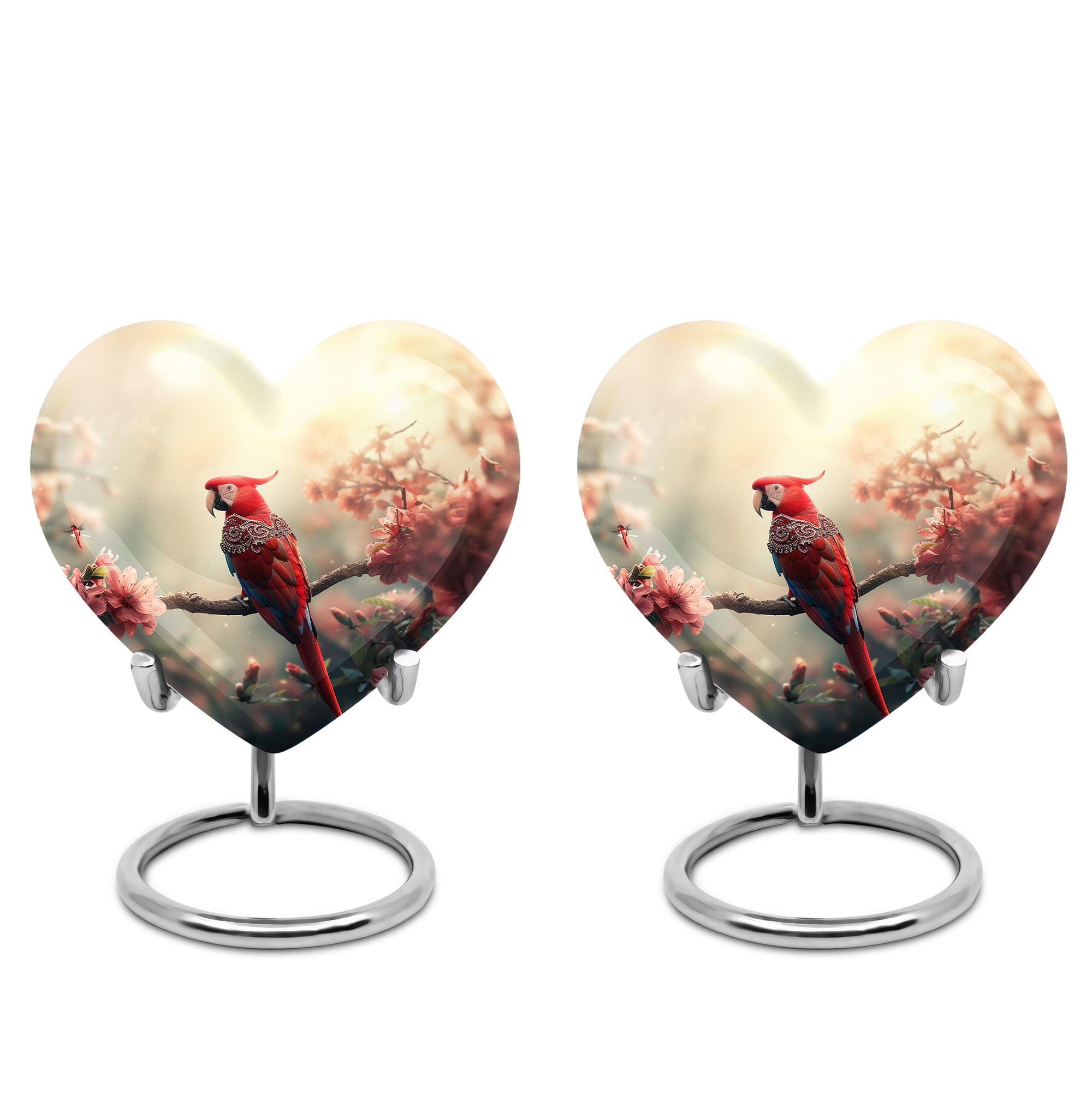 Parrot Floral Scarlet - Urns For Ashes Adult Male - Sophisticated Tiny ...