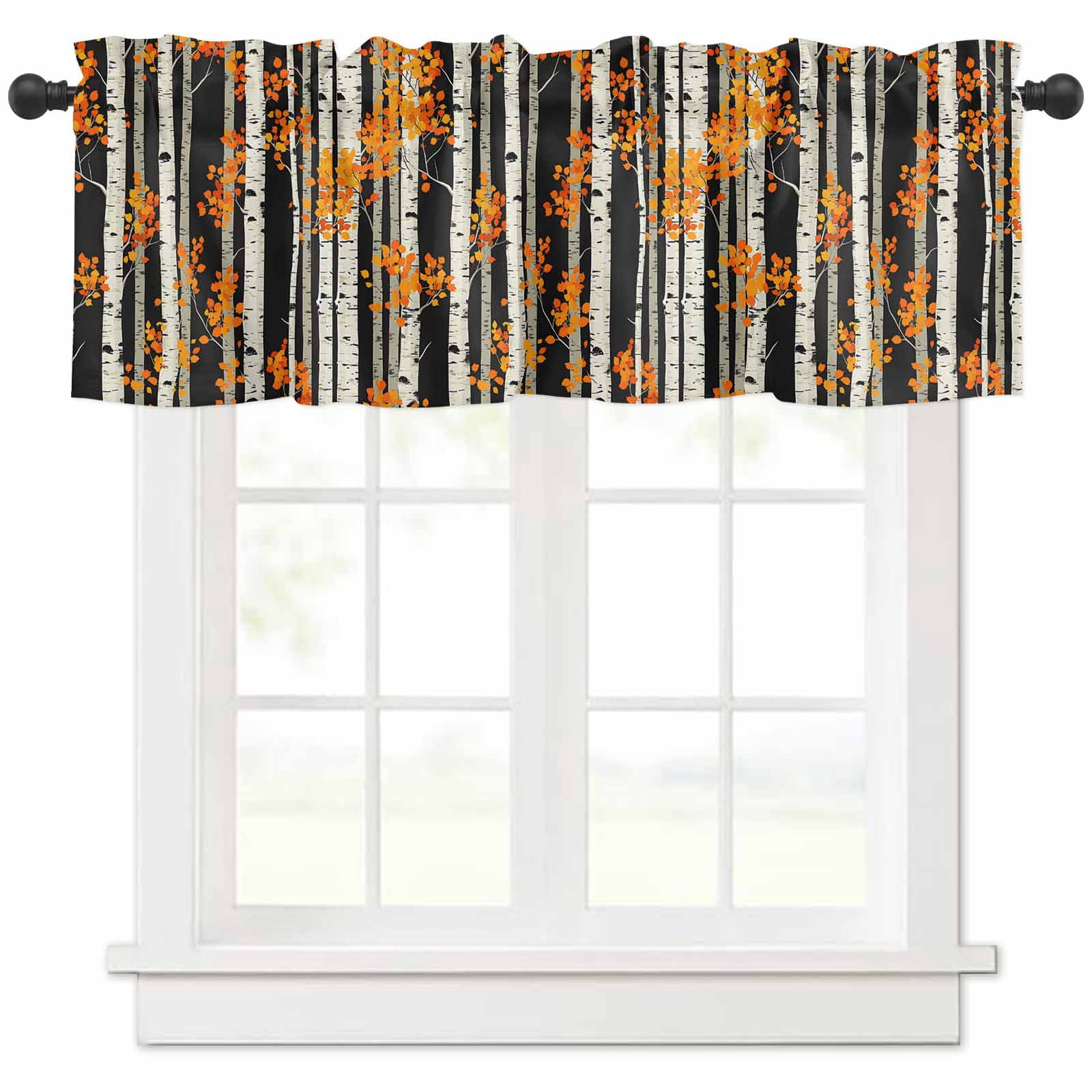Parrot Flower Valances for Windows Farmhouse Kitchen Curtains Valances ...