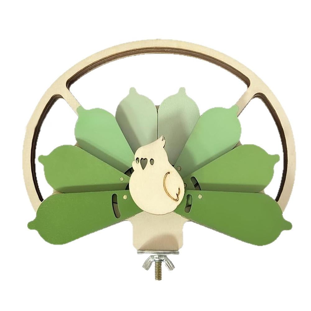 Parrot Foraging Toys Device Bird Bite Toy Wheel Shape Rotatable Birds ...