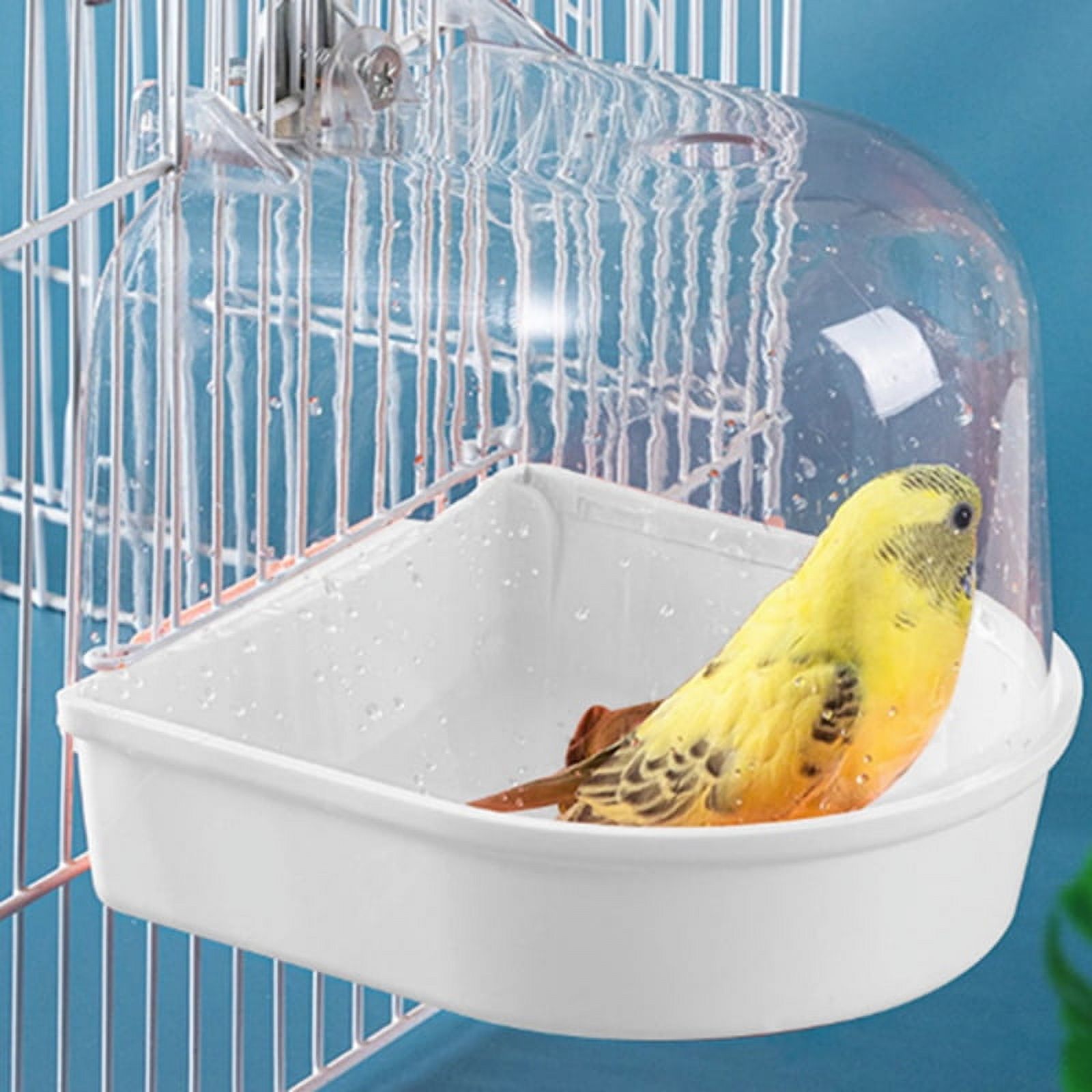 Parrot Hanging Bathtub Easy to Install Canary Cage Accessories Pet Bird ...