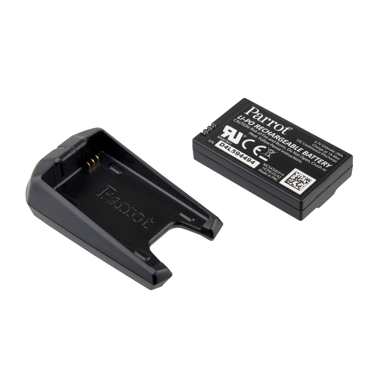 Parrot Minidrone Battery and Charger for Rolling Spider and Jumping Sumo Black Walmart