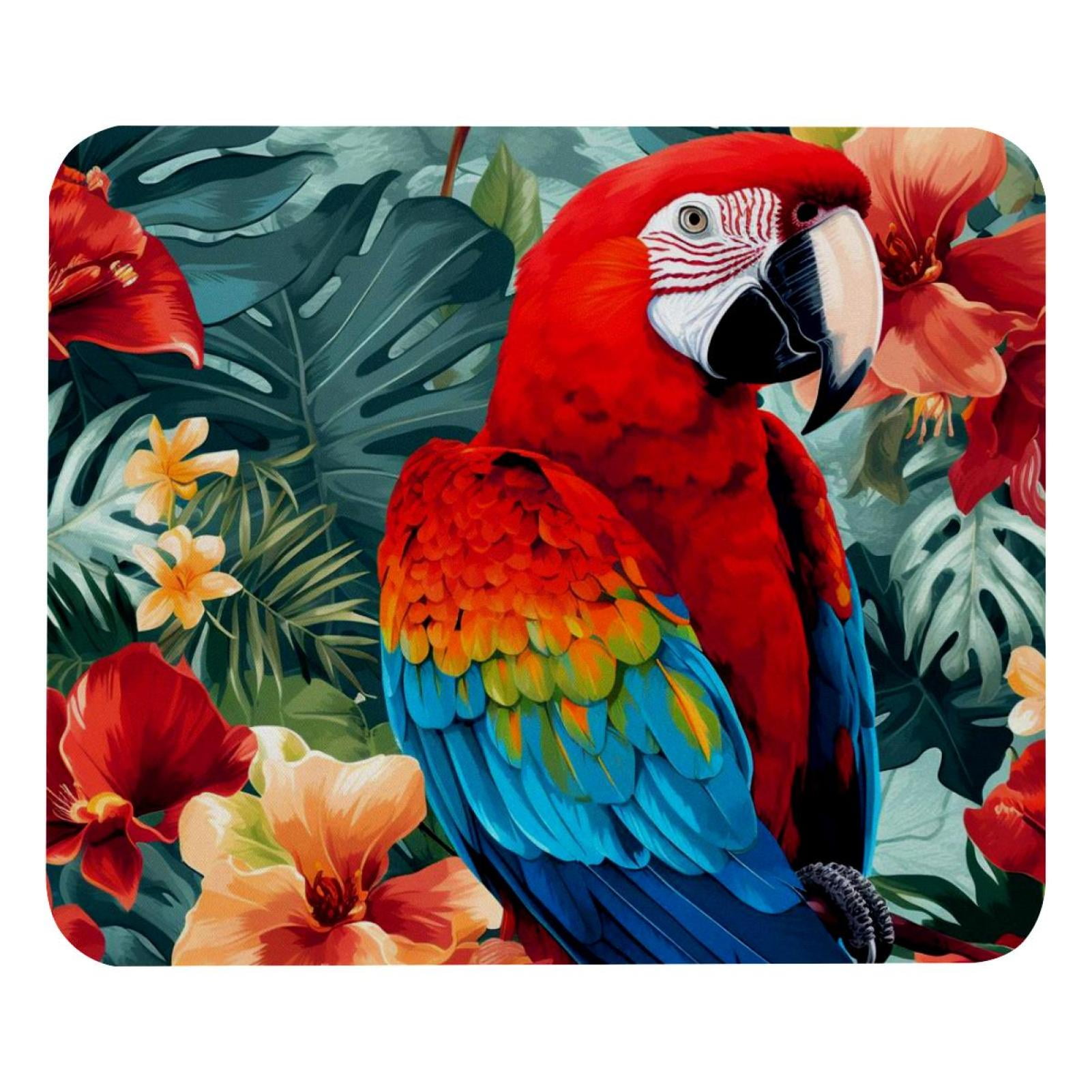 Parrot Mouse Pad, Personality Design Rubber Base for Office Decor for ...
