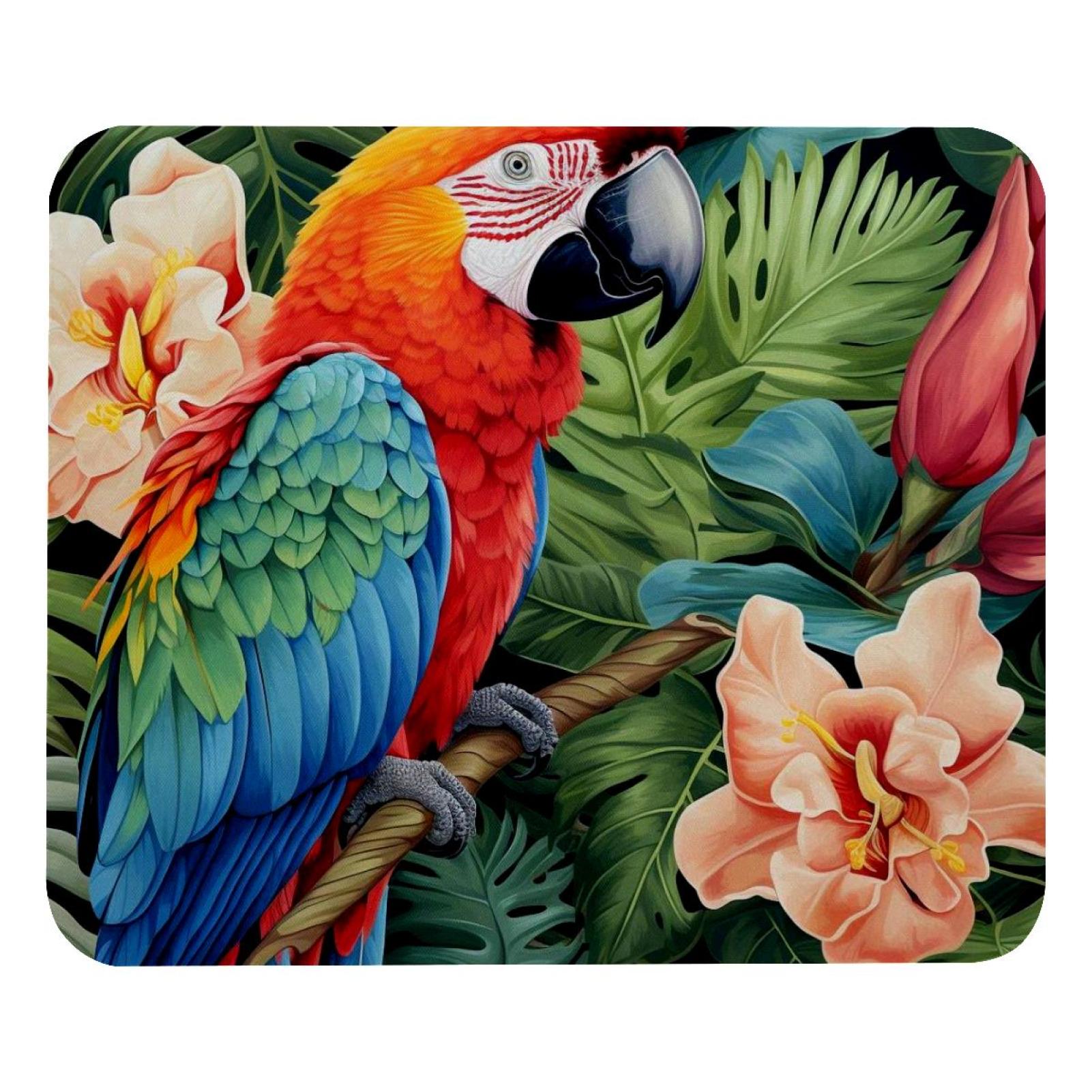 Parrot Mouse Pad, Personality Design Rubber Base for Office Decor for ...