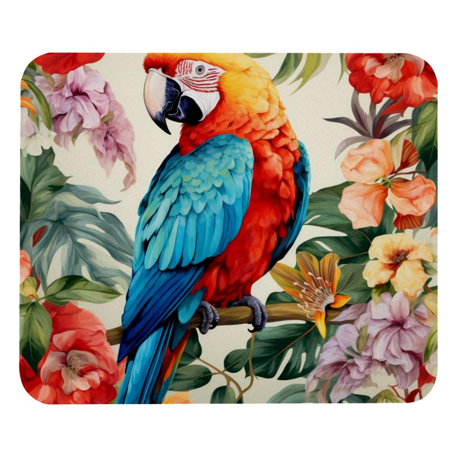 Parrot Mouse Pad, Rubber Base Computer Mouse Pads for Wireless Mouse ...