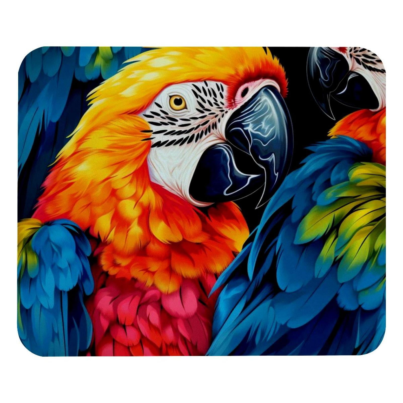 Parrot Mouse Pad for Wireless Mouse Home Office Desk Laptop with Rubber ...