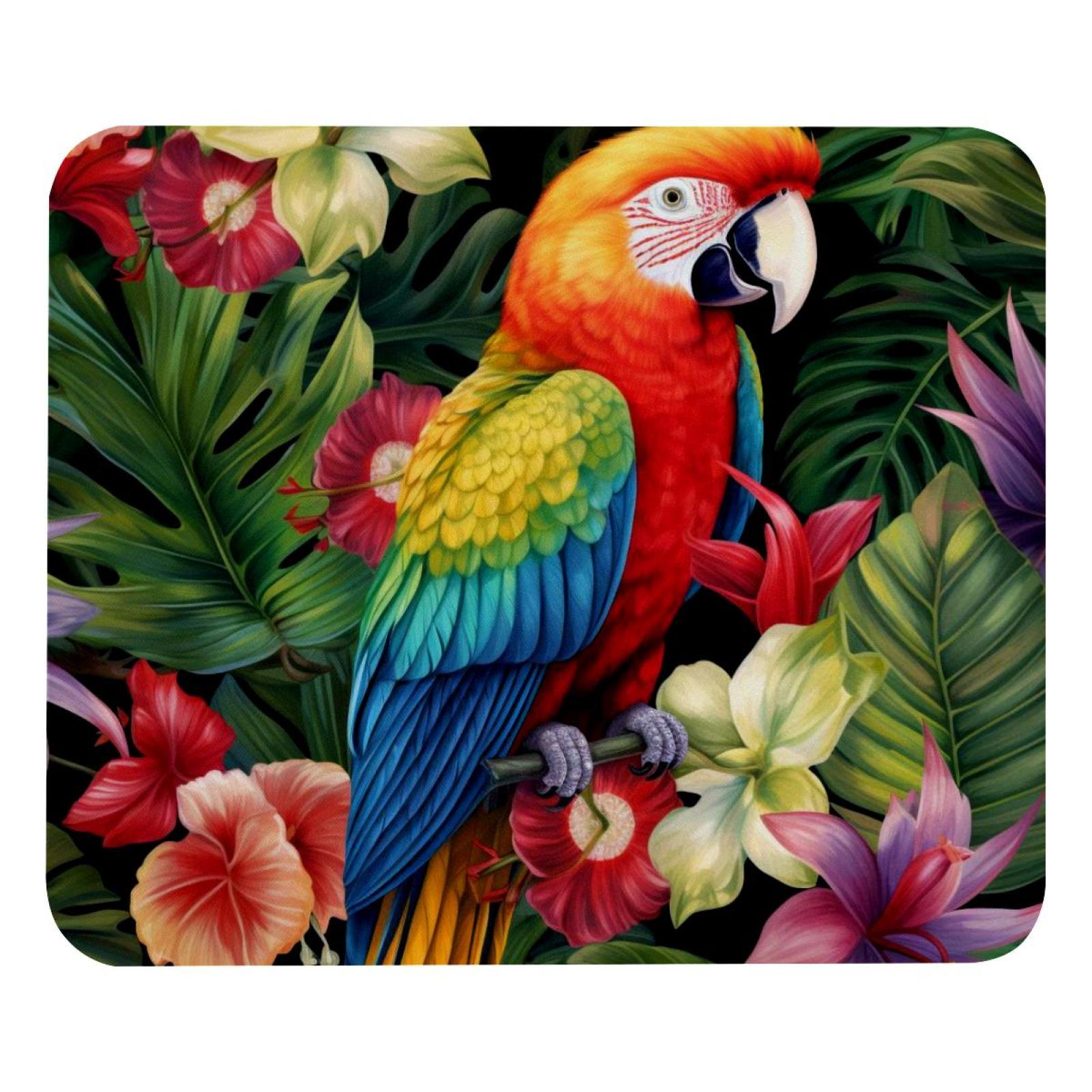 Parrot Mouse Pad for Wireless Mouse Home Office Desk Laptop with Rubber ...