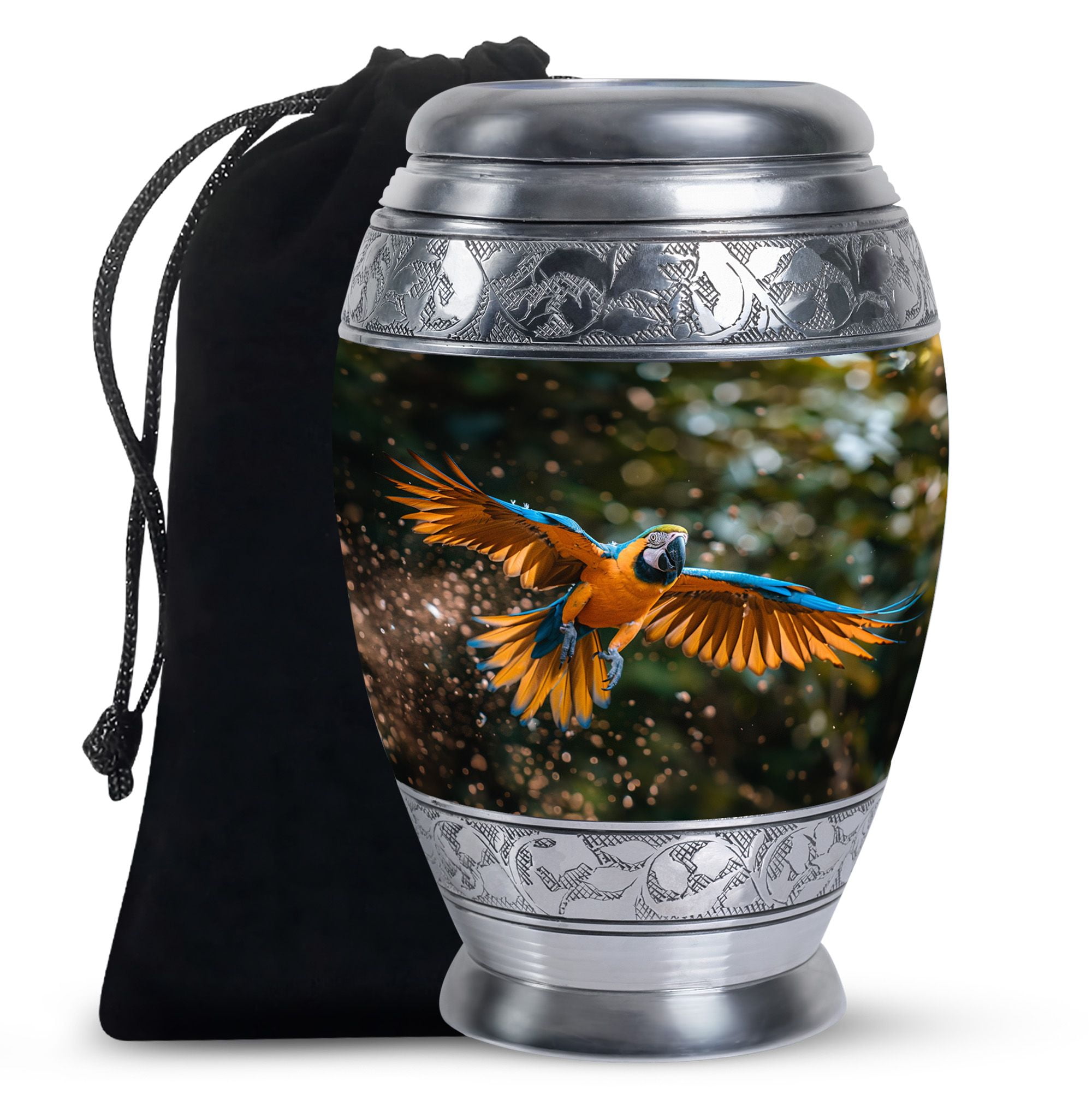 Parrot Mystic Avian Glow - Urn For Adult Female Ashes - Elegant ...