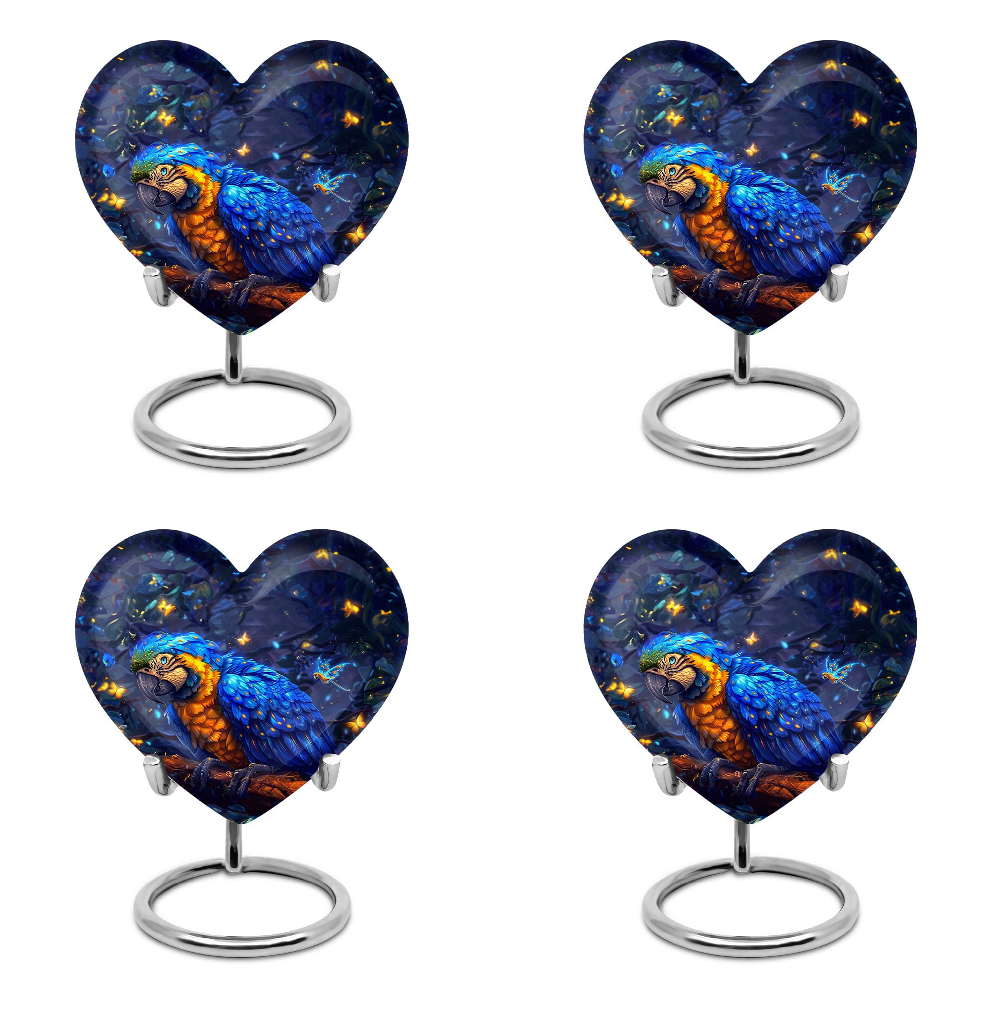 Parrot Mystic Feather Glow - Mens Urns For Human Ashes - Cherished Mini ...