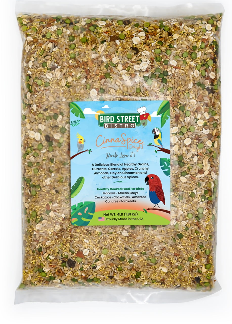 Parrot Parakeet Cockatiel Food - Bird Food - Cooks in 3-15 min with Natural & Organic Grains ...