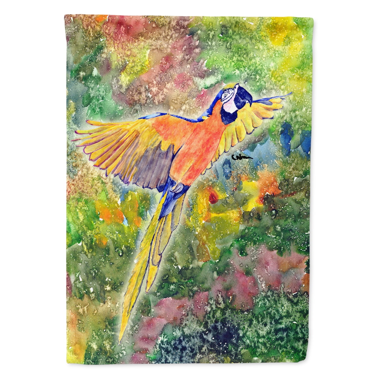 Parrot Parrot Head Flag Canvas House Size - Walmart.com