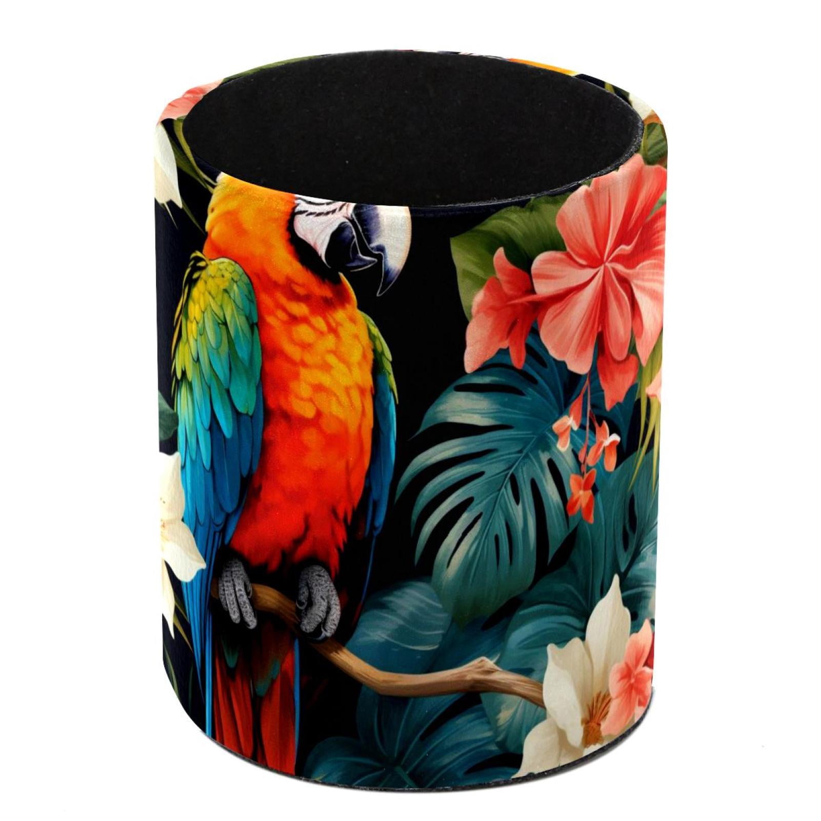 Parrot Pencil/Pen Holder for desk, Round Desktop Organizer for Desk ...