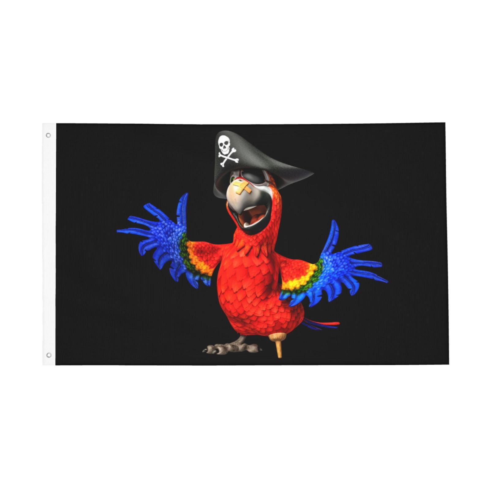 Parrot Pirate Flag 3x5 Ft Outdoor Indoor With Grommet Garden Yard ...