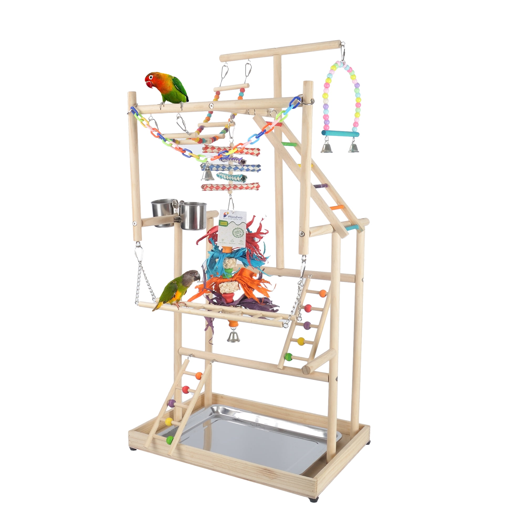 Parrot Playground Large 4 Layers - Small Bird Playground Parakeet Bird ...