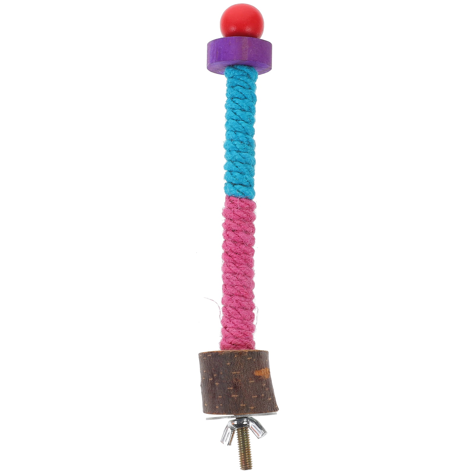 Parrot Pole Toy Perch Bird Branch Parakeet Cage Accessories Stand ...
