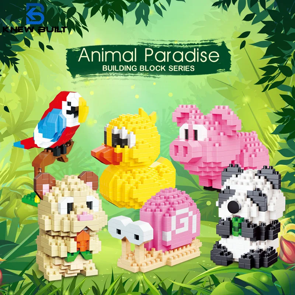 Parrot Puzzle Assembly Building Blocks Toys Animal Series 3D Model ...