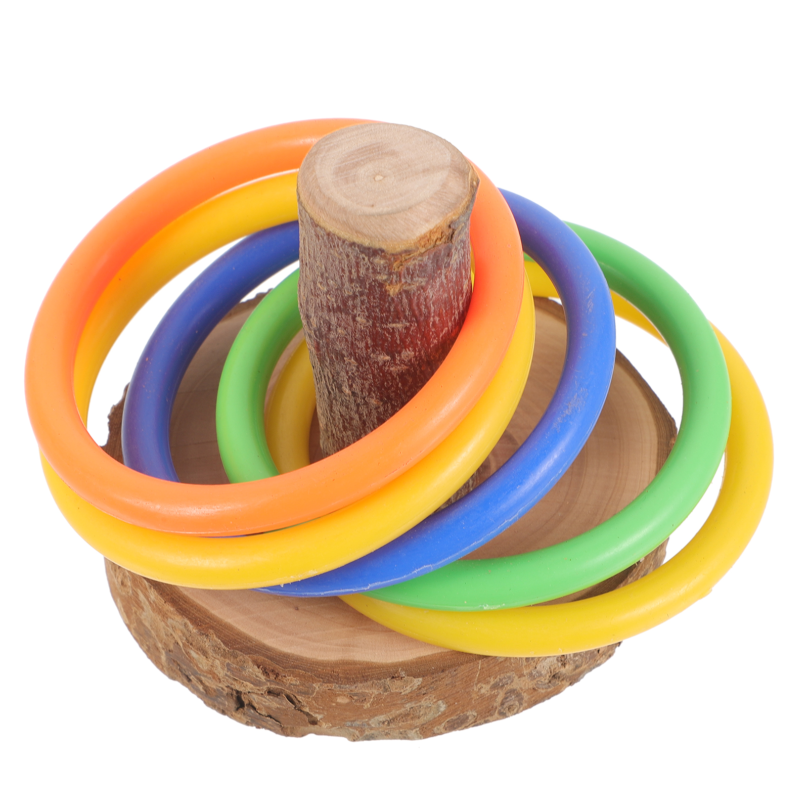 Parrot Ring Toy Budgerigar Wooden Playset Toys for Birds Budgie ...