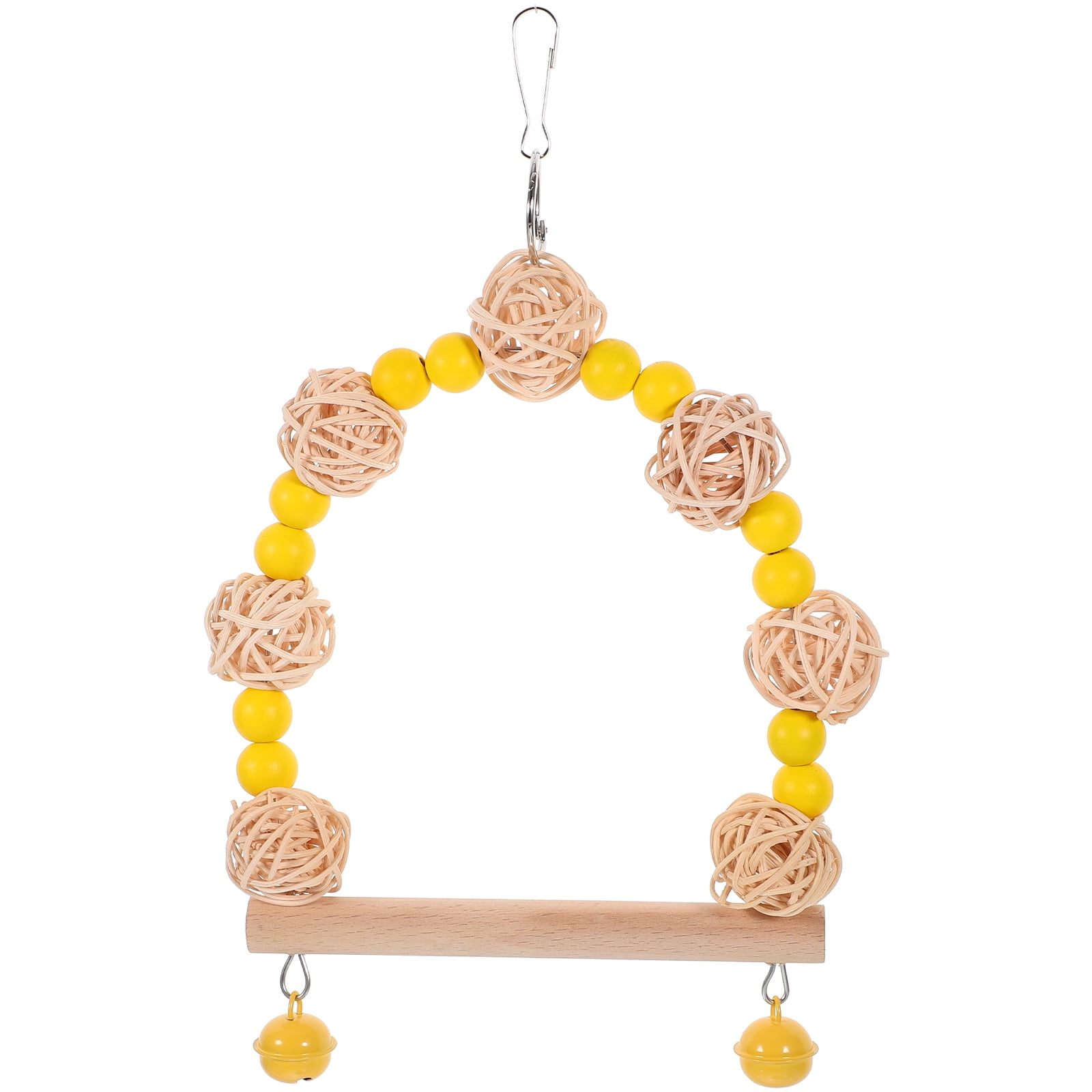 Wooden Parrot Swing Toy for Kids Playing Assorted Color Stable Durable ...