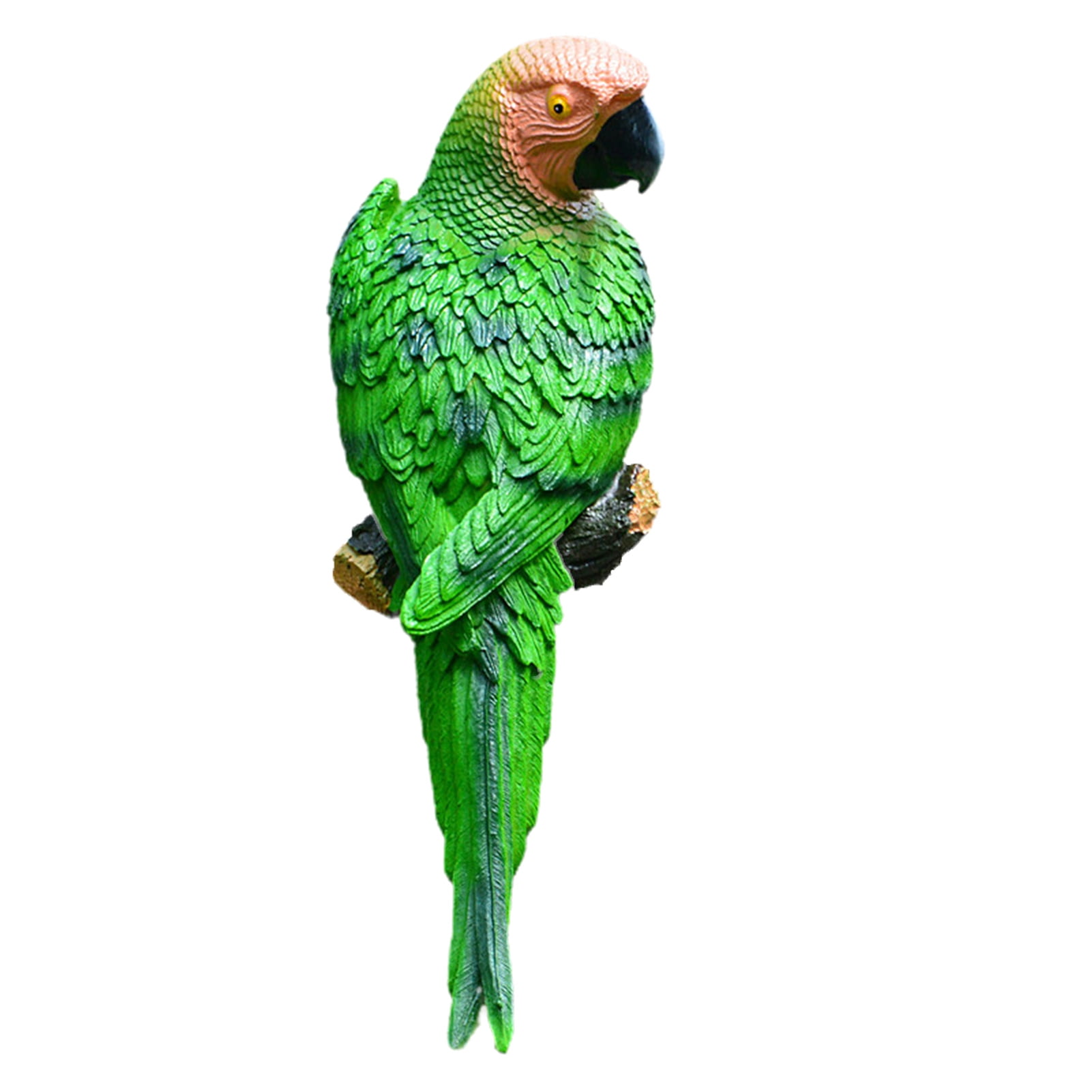 Parrot Statue Wall Mounted Vivid Multi-Color Realistic Parrot Ornament ...