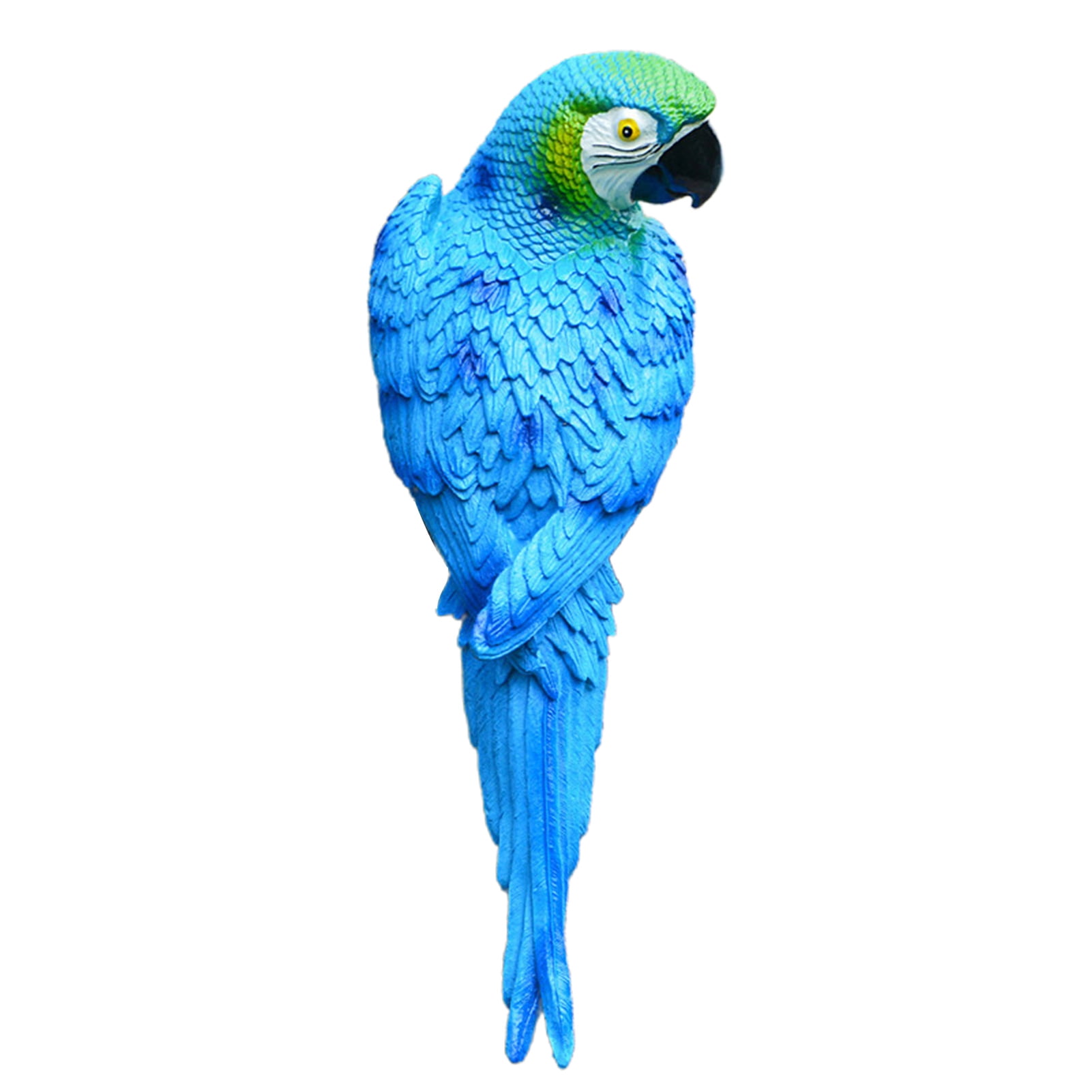 Parrot Statue Wall Mounted Vivid Multi-Color Realistic Parrot Ornament ...
