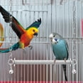 Parrot Swing Toy Bird Cage Accessories Stainless Steel Parrot Swing ...