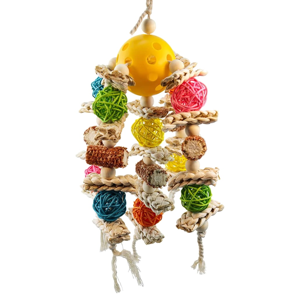 Parrot Toy Bird Molar Toy Parrots African Grey Macaws Natural Corn ...