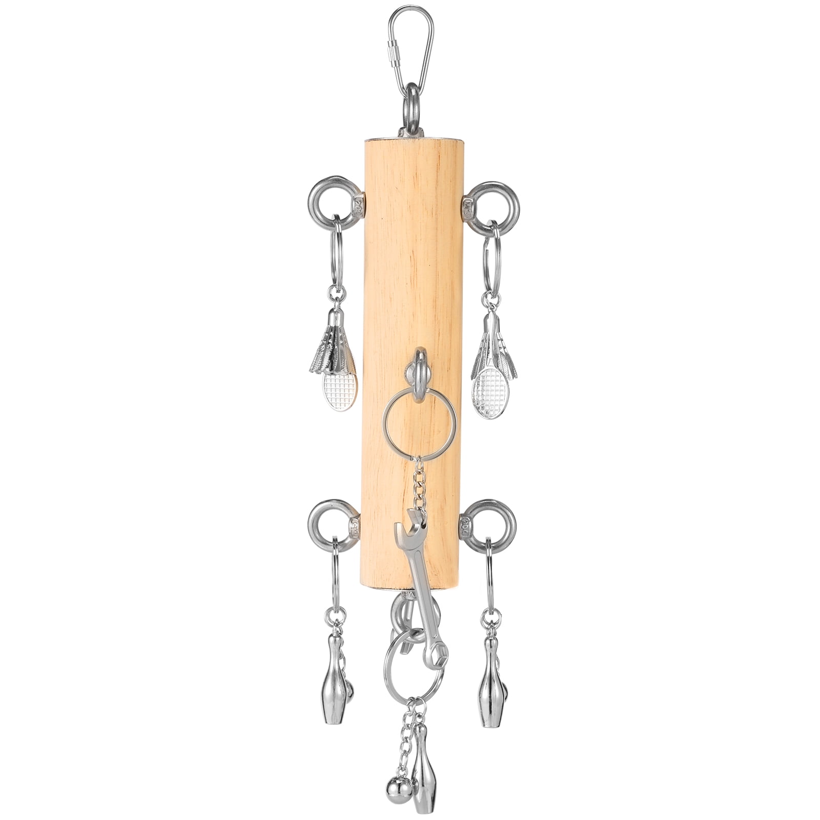 Parrot Toys Hanging Bird Chew Toys with Stainless Steel Chains and ...