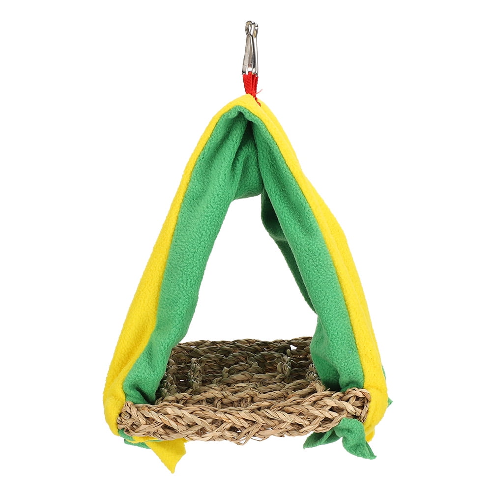Parrot Triangle Nest Swing Birds Nest Stand Bars Hanging Playing Tents ...