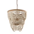 Parrot Uncle Wooden Beaded Pendant Light - Bohemian Chandelier Ceiling ...