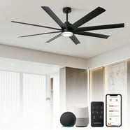 Parrot Uncle 27" Industrial Bronze 3-Blade Ceiling Fan with Remote and ...