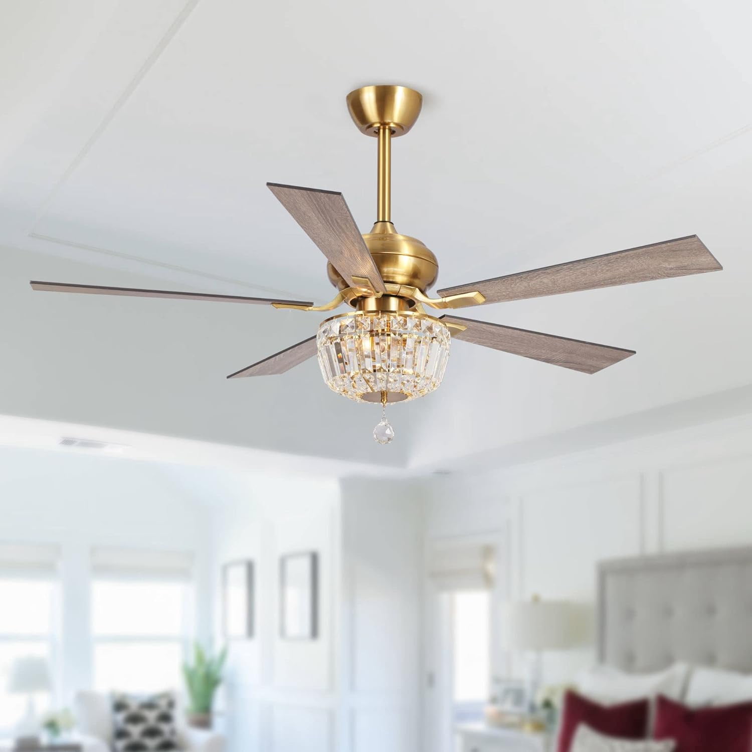 Parrot Uncle Ceiling Fan with Lights and Remote Control 27 inch Ceiling ...