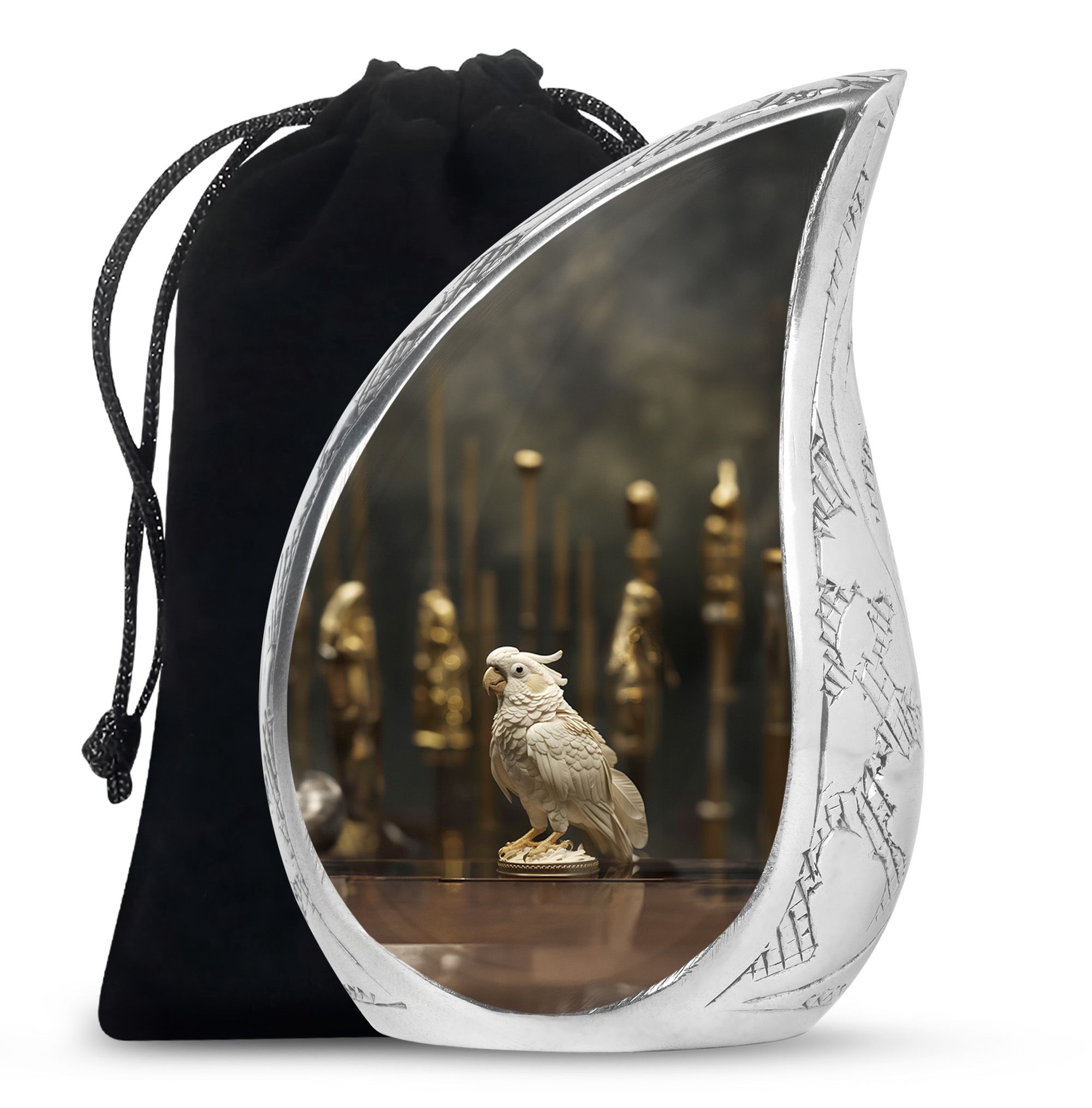 Parrot Urn, Large Urns for Human Ashes Adult, Funeral Urns for ...