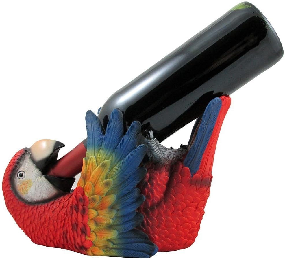 Parrot Wine Bottle Holder As a Display Stand Statue for Beach Bar or ...