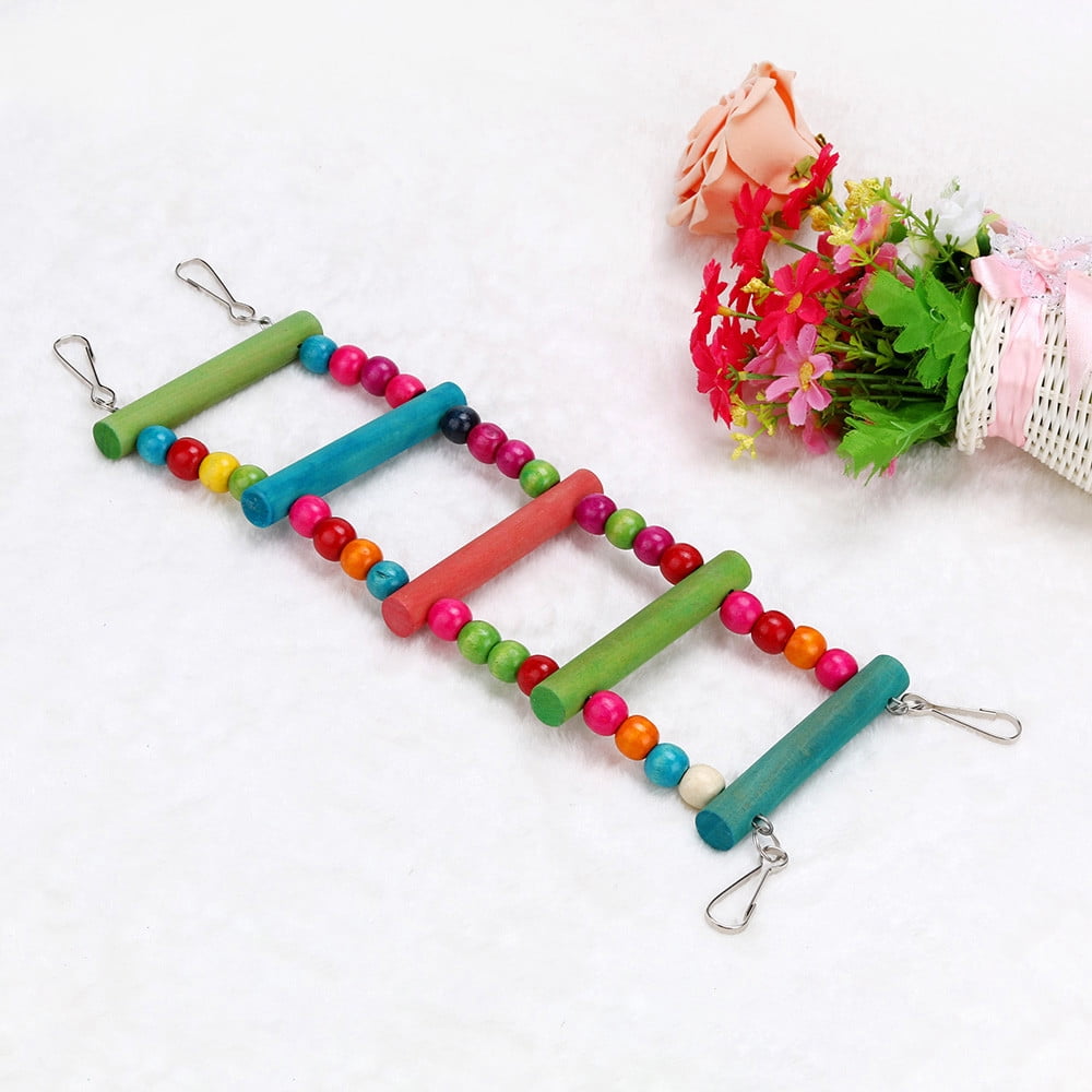 Parrot bird toys, bird wooden ladder bridge, parrot toys, Boogie toys ...