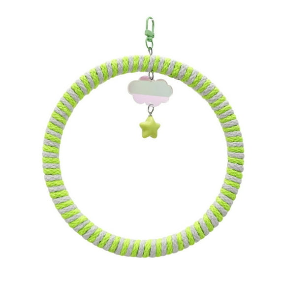 Parrots Climbing Swing Cotton Rope Perch Rings Bird Toy To Stimulate ...