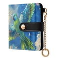 Parrots Flying on Beautiful Sky Women's Wallet PU Leather Card Cases ...