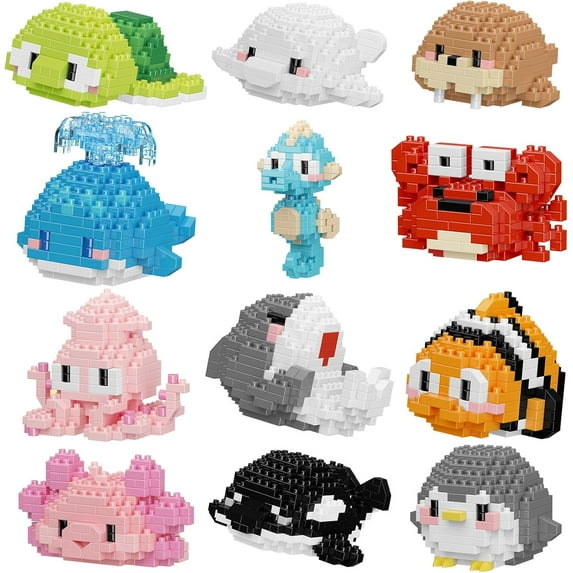 Parrots Micro Mini Building Block Sets Birthday Gift for Kids, Animals Buildling Model Kits ...