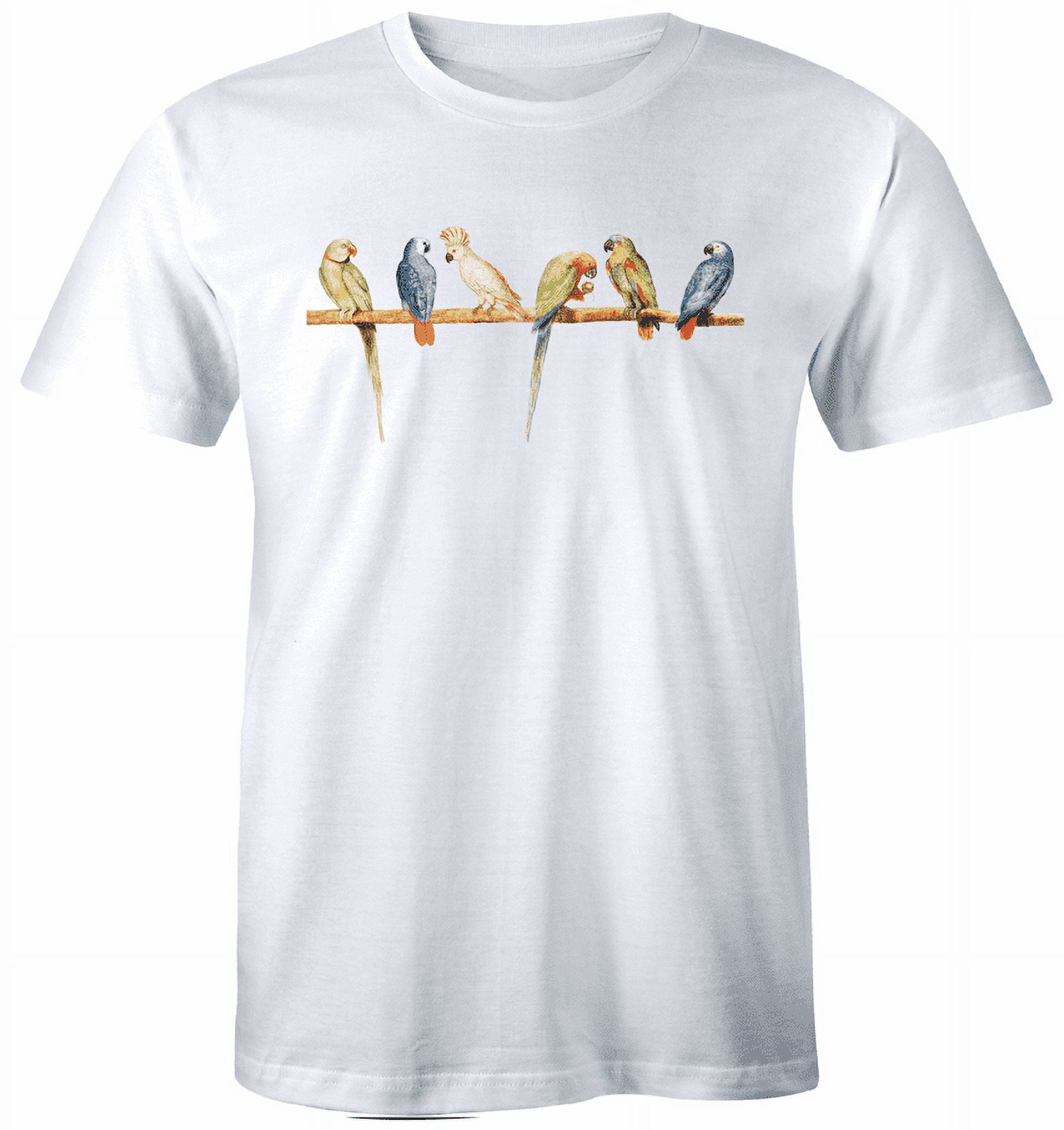 Parrots Parakeets Graphic T-Shirt Pet Bird Lovers Tee Men Women ...