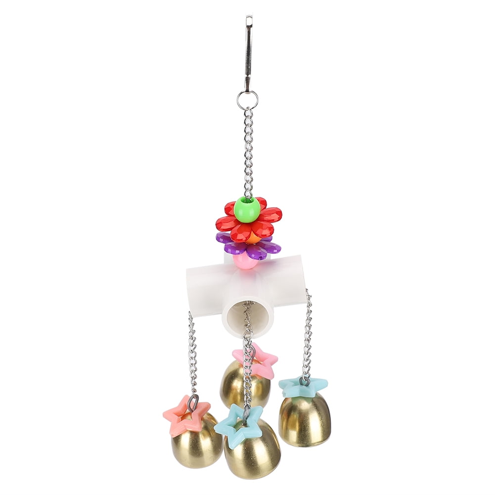 Parrots Toy Bird Hanging Bell Play Bite Cute Decoration Cage ...