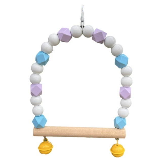 Parrots Use Solid-Wood Standing Poles Bird Swing For Parrot NEW Natural ...