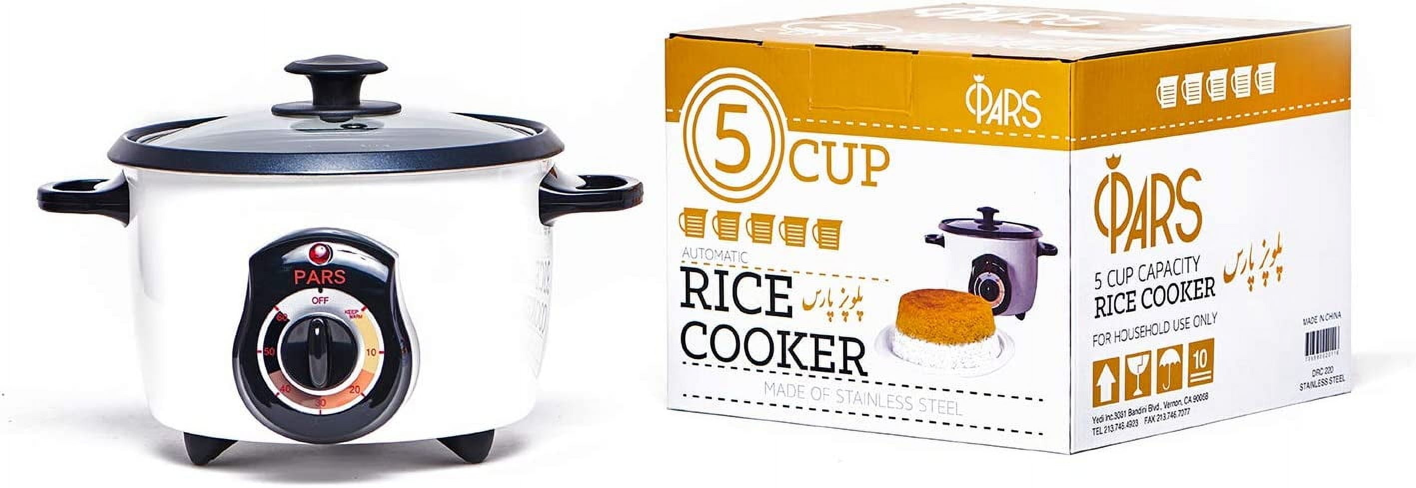 Pars Automatic Persian Rice Cooker - Tahdig Rice Maker Perfect Rice ...