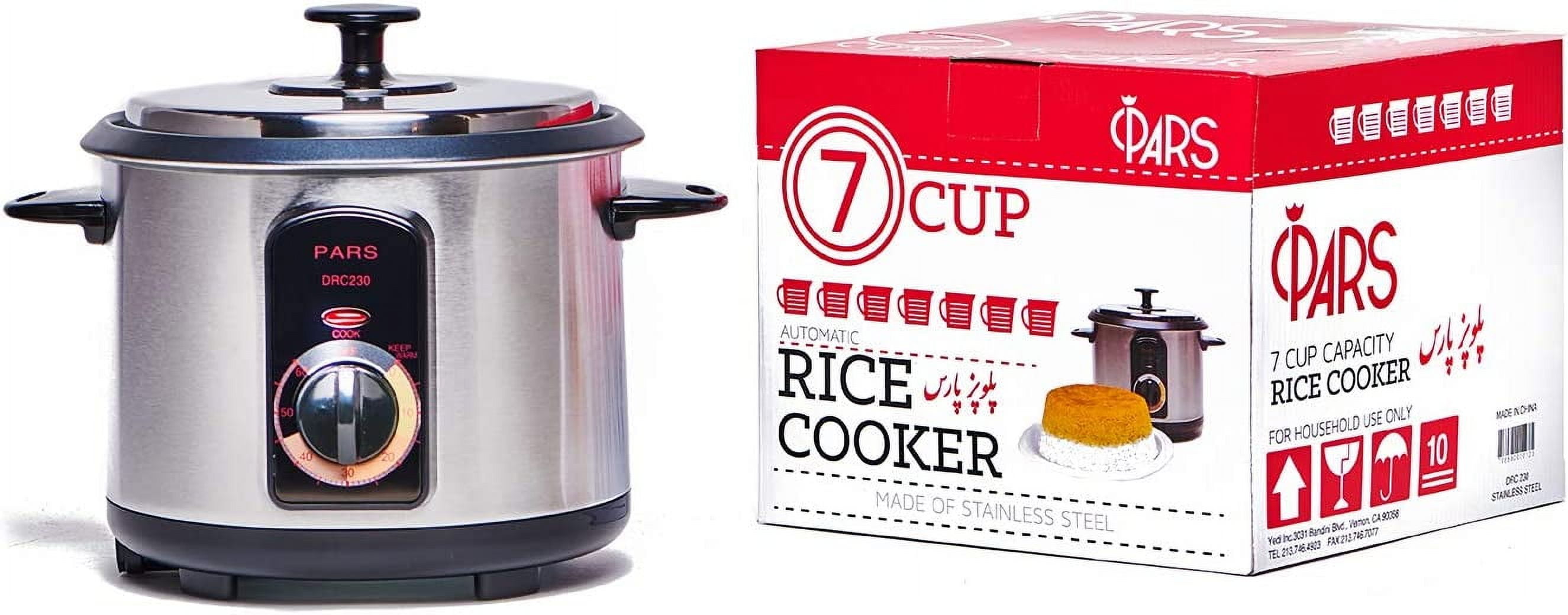 Pars Automatic Persian Rice Cooker - Tahdig Rice Maker Perfect Rice ...