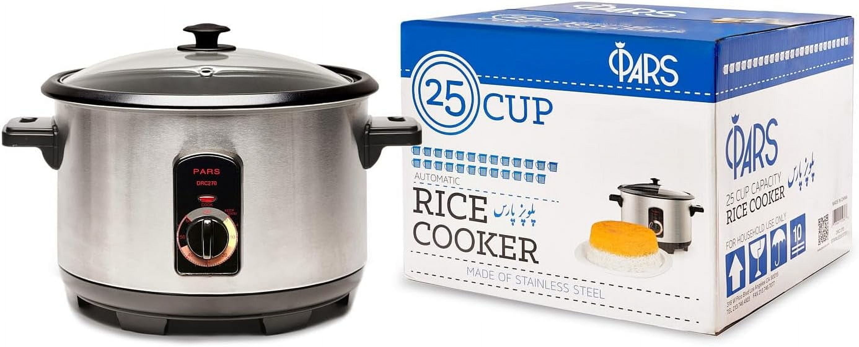 Pars Automatic Persian Rice Cooker - Tahdig Rice Maker Perfect Rice ...