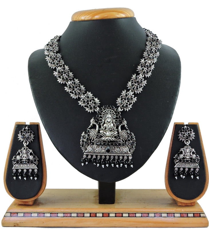 Parshwa Creations Indian Women's Black Oxidized Silver Plated Bollywood ...