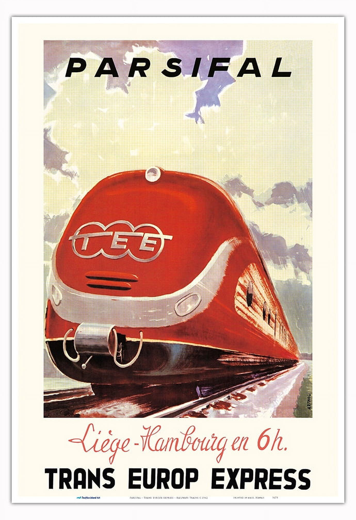 Parsifal - Trans Europe Express - Railways Trains - Vintage Railroad ...