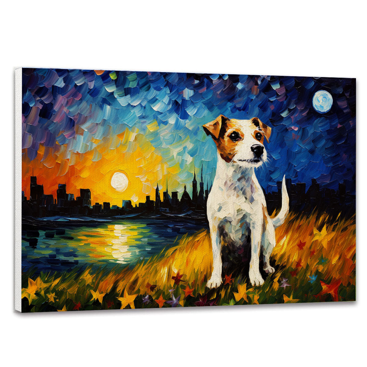 Parson Russell Terrier Pet 11X17 Unframed Starry Night Van Gogh ...