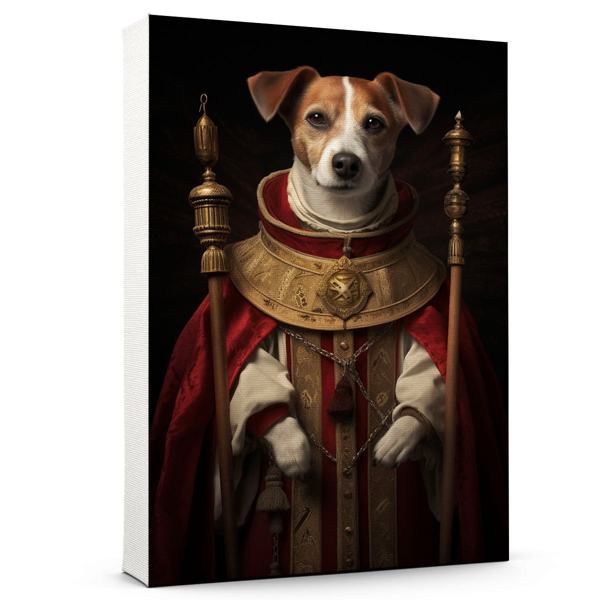 Parson Russell Terrier Pet Portrait in a Royal Costume Dog in a Costume ...